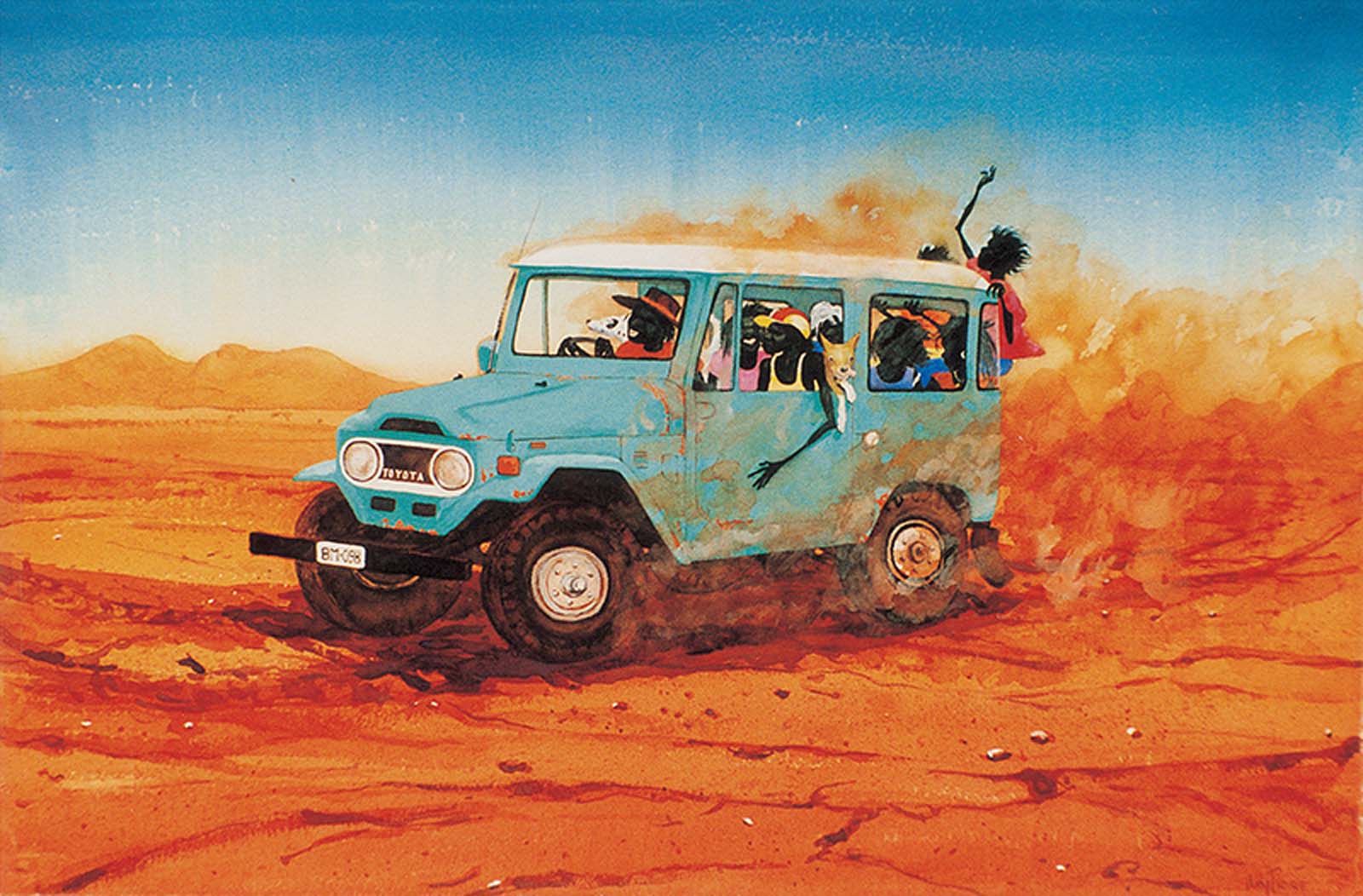 Desert Highway - Paper Print - Judy Prosser